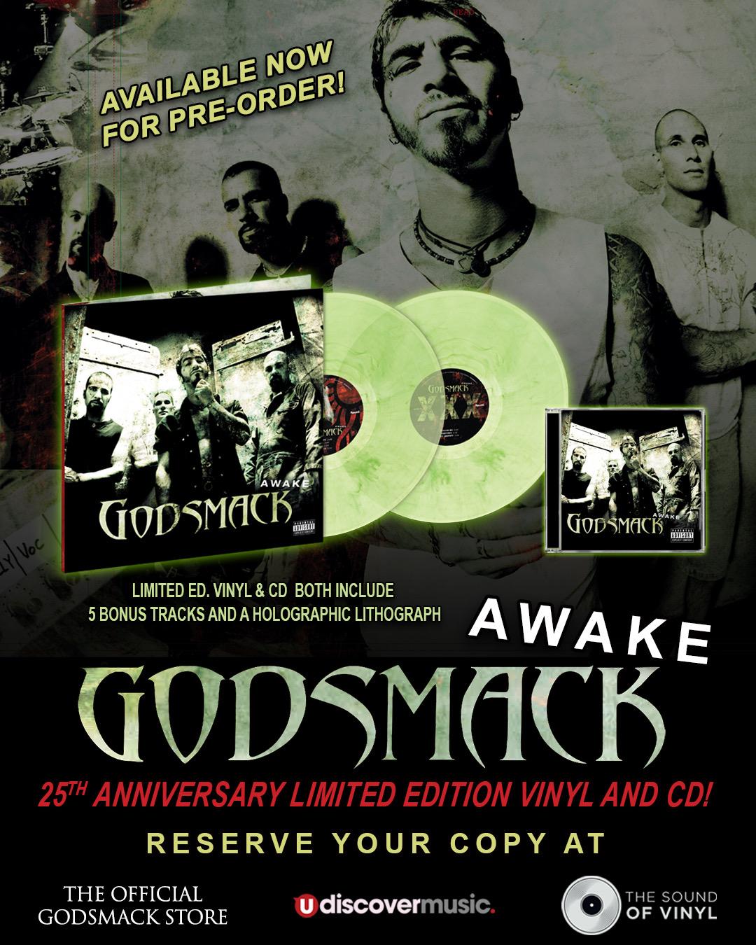 Godsmack Celebrates 25th Anniversary Of Sophomore Album Awake With Limited Edition 2lp Color