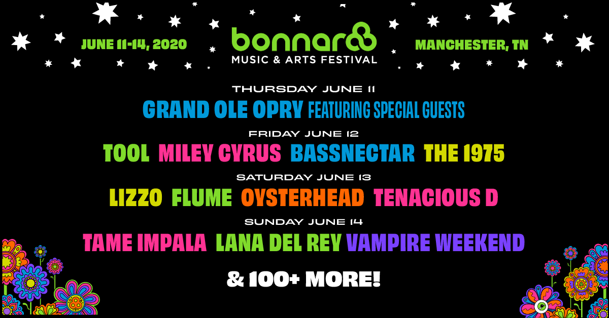 BONNAROO MUSIC AND ARTS FESTIVAL UNVEILS 2020 LINEUP - Side Stage Magazine