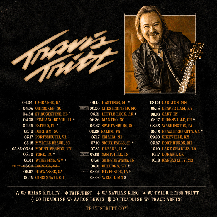 Travis Tritt Announces 2025 Tour Dates – Tickets On Sale Now! - Side ...